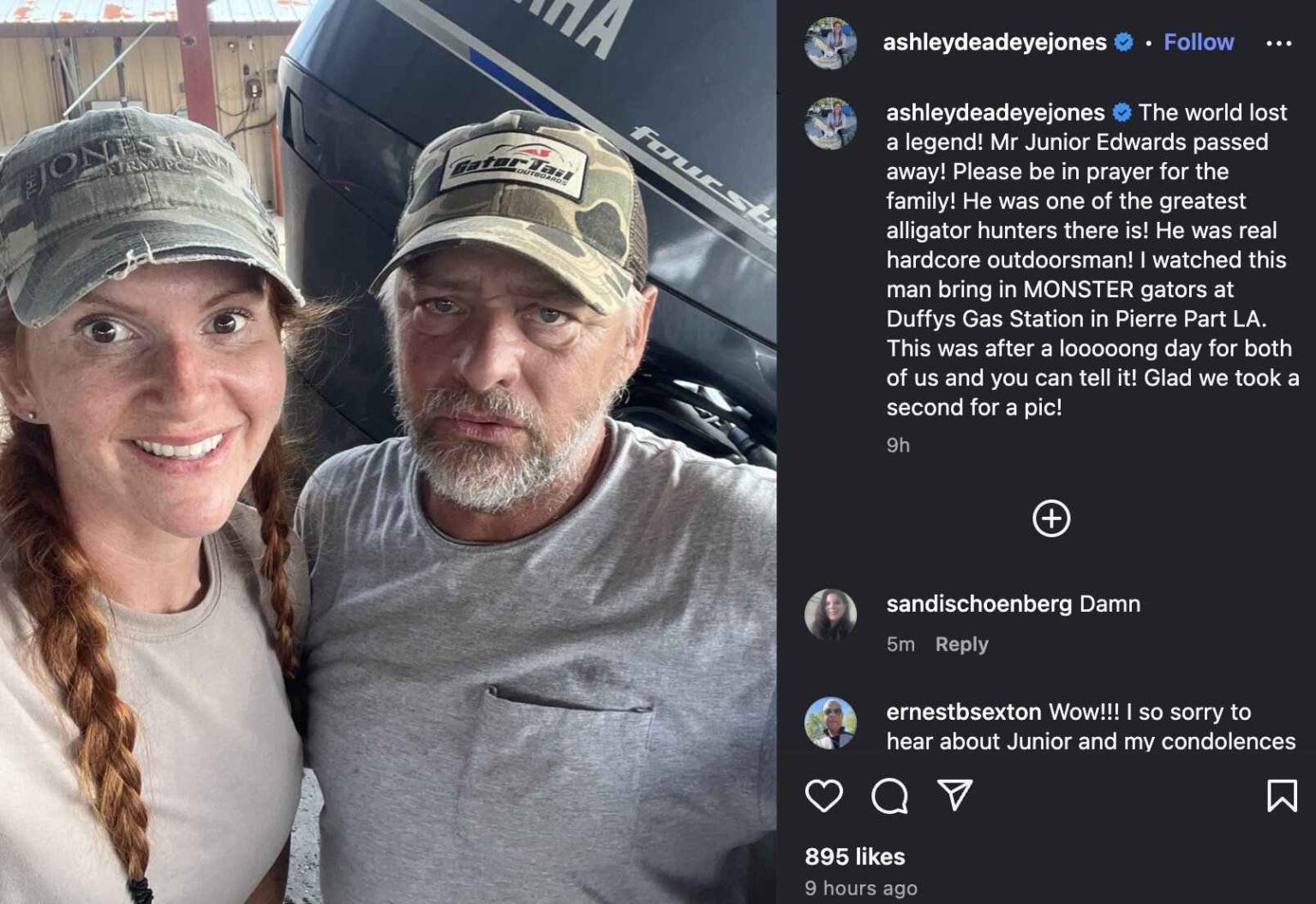Swamp People Star Junior Edwards Dies: Cast Member Reveals Tearful Tributes